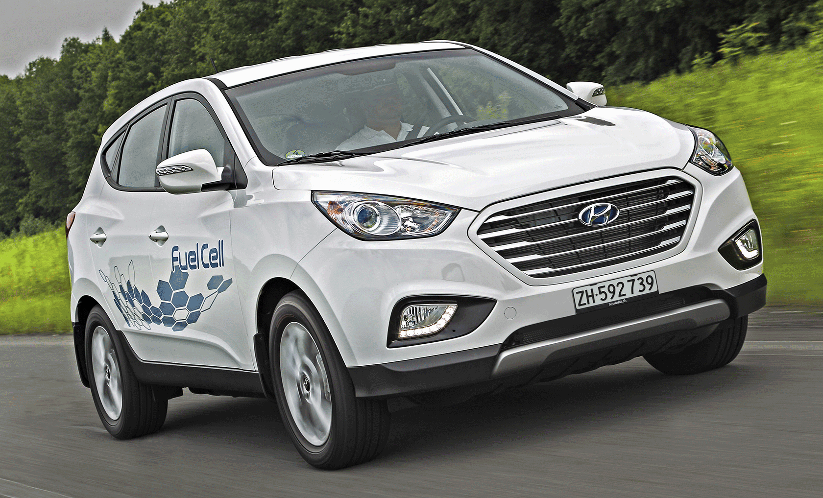 Le Hyundai ix35 Fuel Cell, premier 'hydrogène' en Suisse